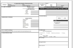 A3 Problem Solving Template Excel - Exsheets